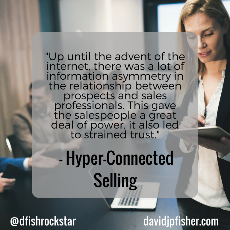 Hyper-Connected Selling Idea #13 - David J.P. Fisher