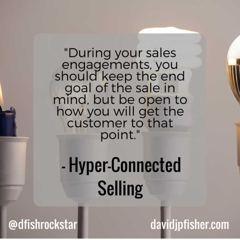Hyper-Connected Selling Idea #29 - David J.P. Fisher